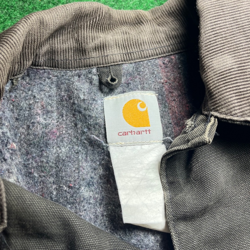 Carhartt Blanket Lined Vintage Chore Black Faded Dist… - Gem